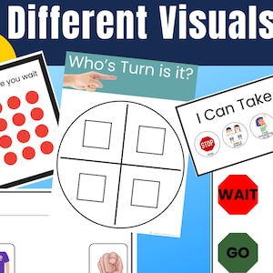 Taking Turns Autism Visual Supports to Teach Turn Taking - Etsy