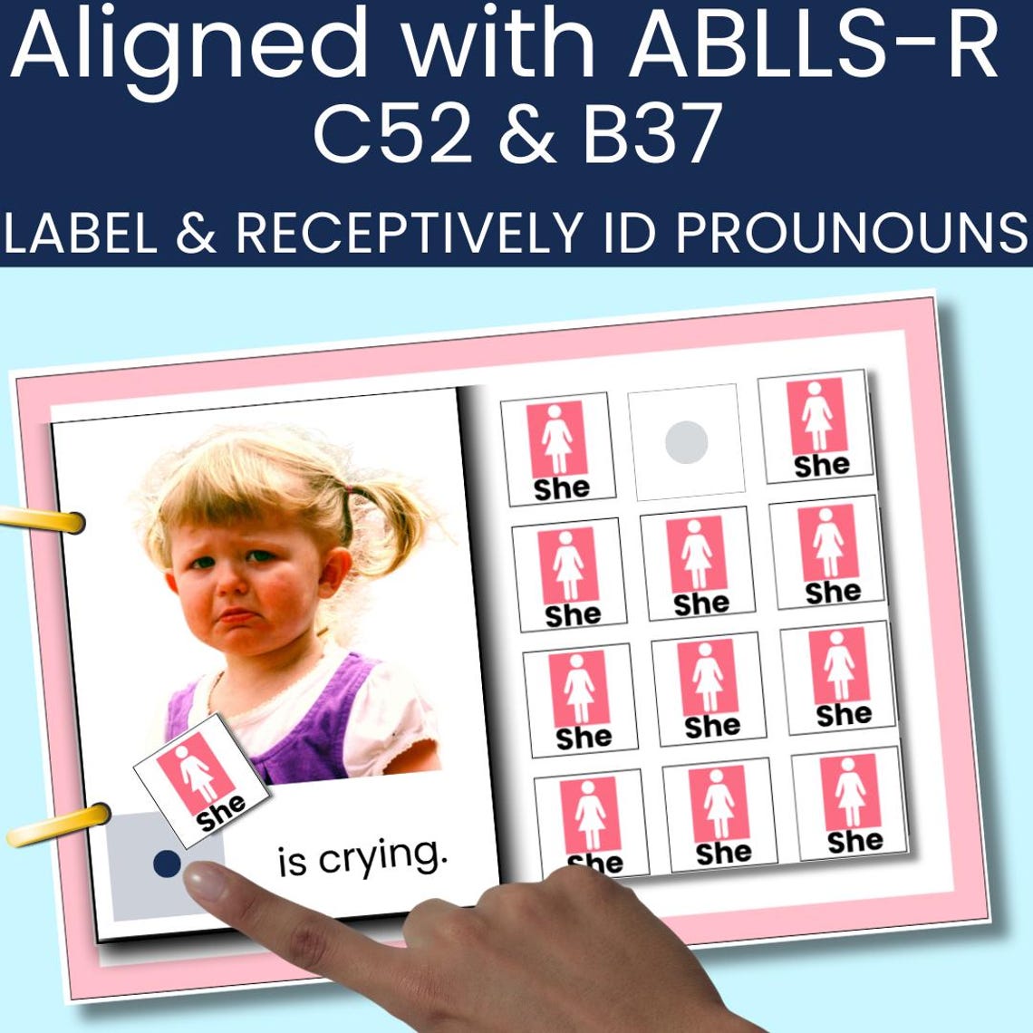 She Pronoun Adapted Book Errorless Aligned With ABLLS-R C52 G37 Label ...