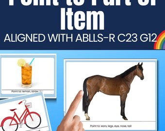 Parts of Objects Cards aligned With ABLLS-R C23 G12 - Etsy