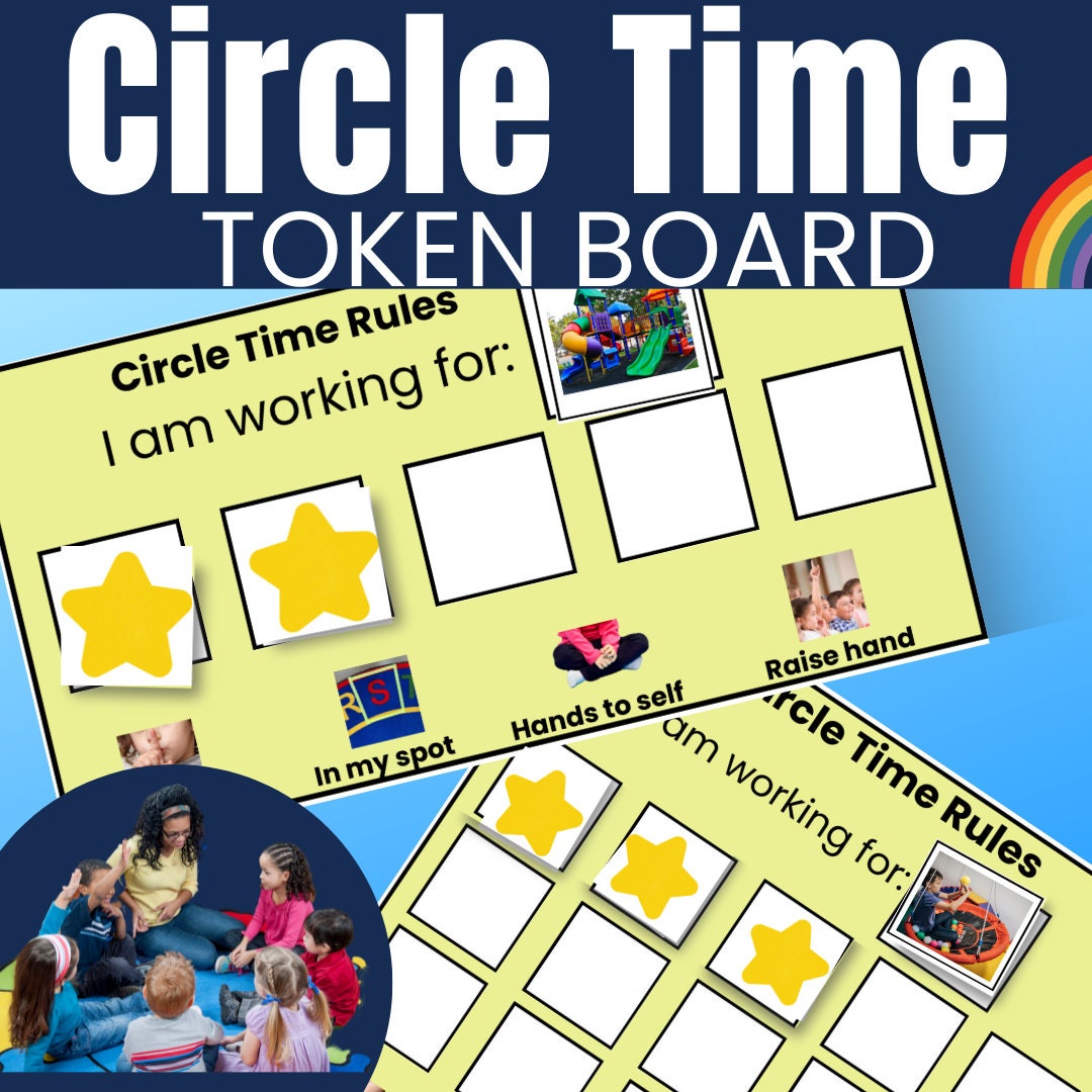 Circle Time Token Economy Boards Autism Positive Behavioral Support ...