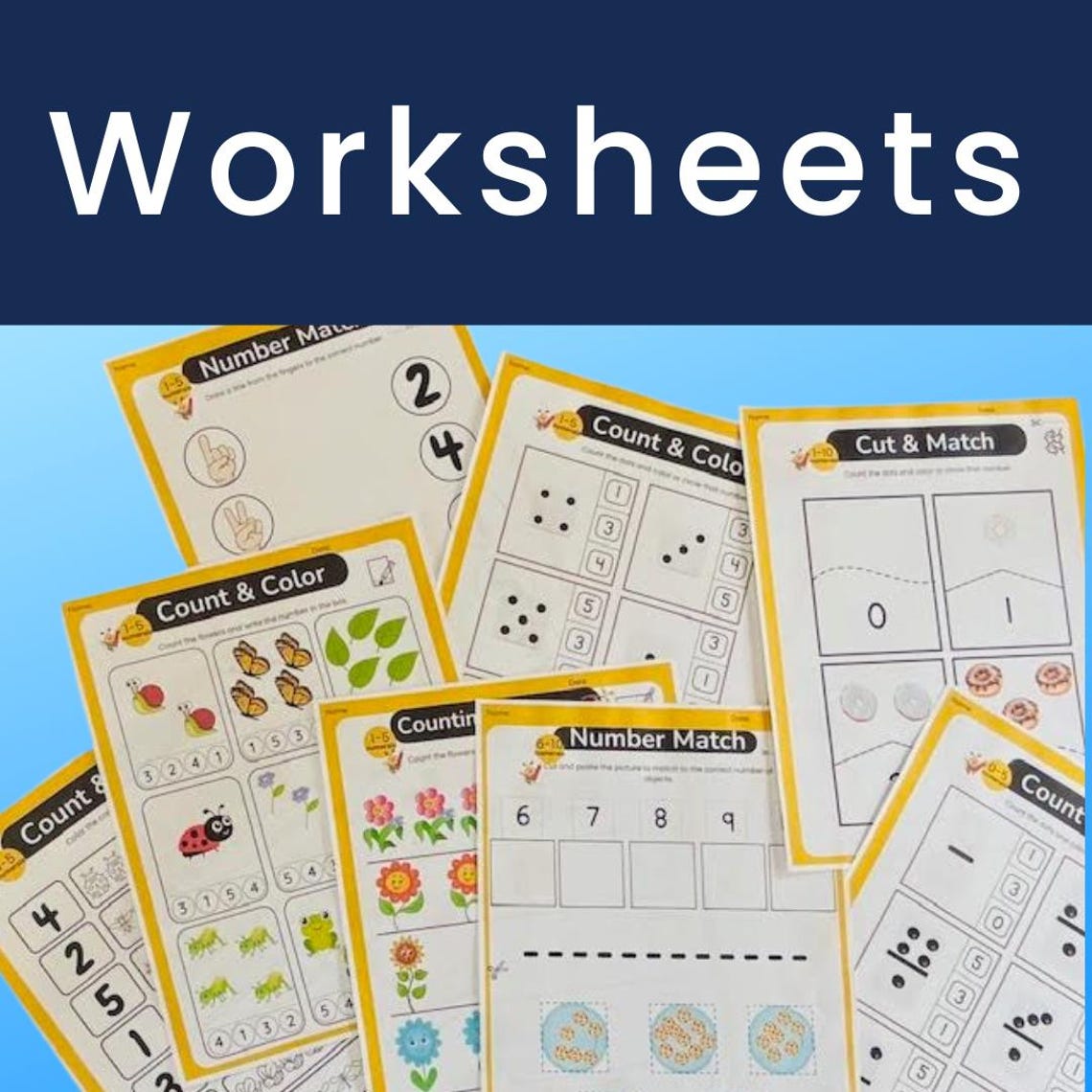 Counting 1-10 Bundle Aligned With ABLLS R8 Match Number to Amount of ...