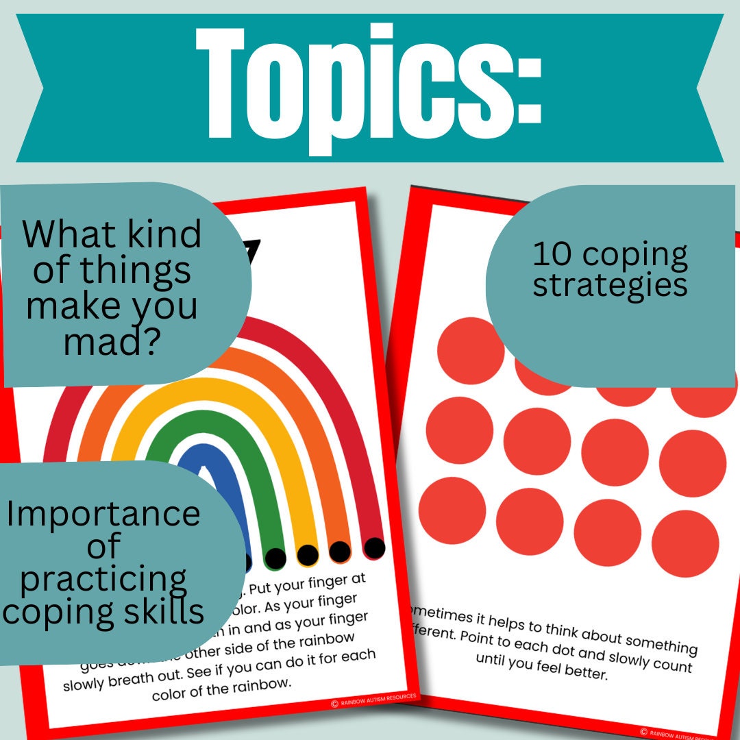 When I Get Mad Autism Social Skill Story & Visuals to Teach Coping ...