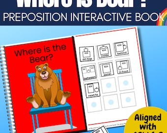 Where is Frog Preposition Interactive Book Adapted Book for Autism ...
