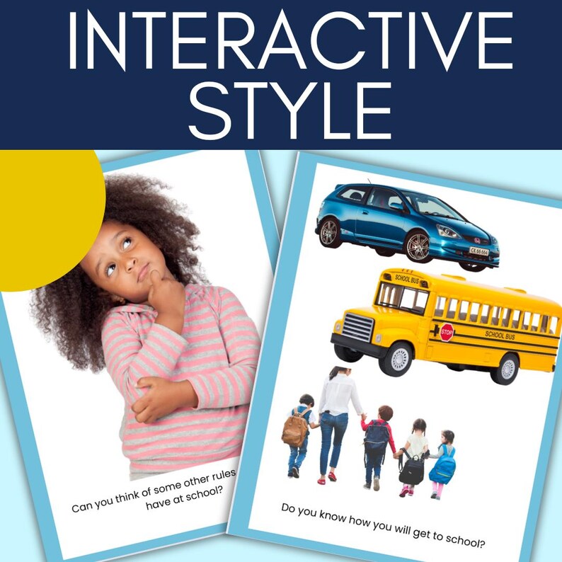 Starting School Social Skill Story Preparing for Back to School - Etsy