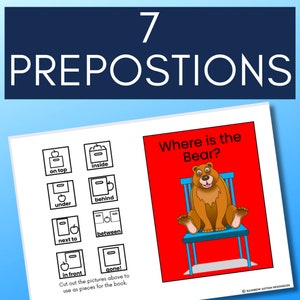 Where is Bear Preposition Interactive Book Adapted Book for Autism ...