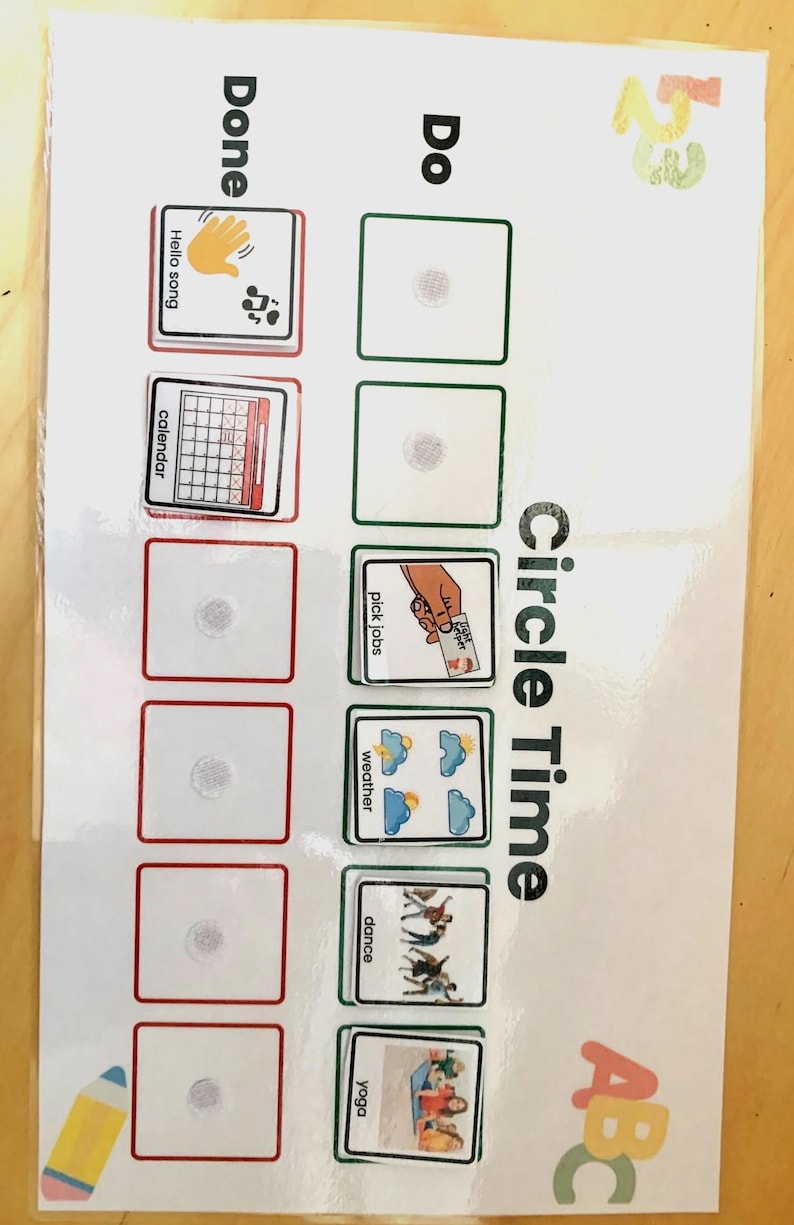 Editable Circle Time Visual Schedule: Autism Classroom Resource ...