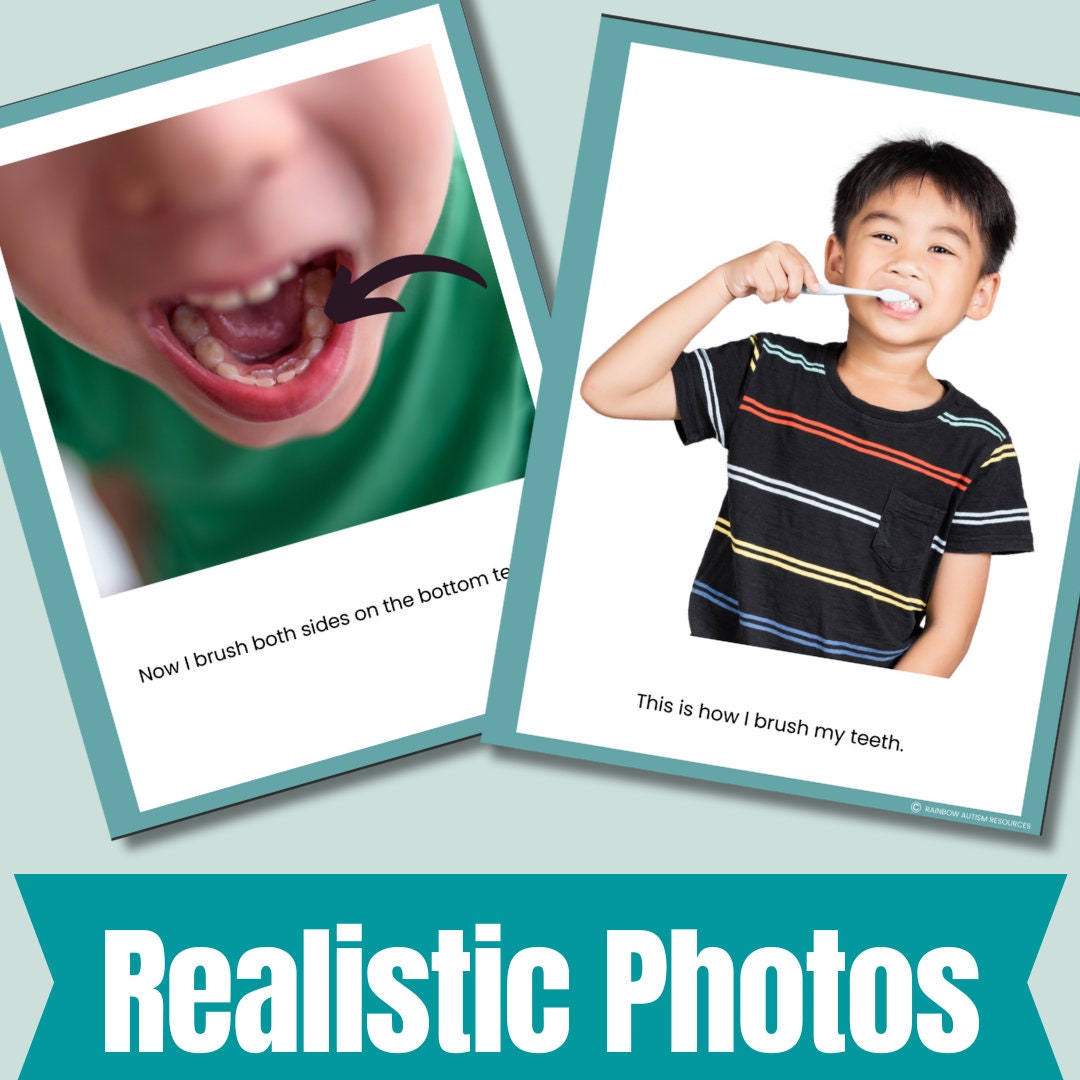 How Do I Brush My Teeth Autism Social Skill Story About Toothbrushing ...