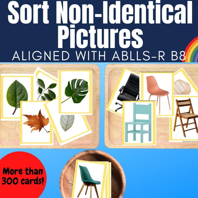 Early Learner Skills Autism Ablls-r Aligned Picture Card Bundle - Etsy