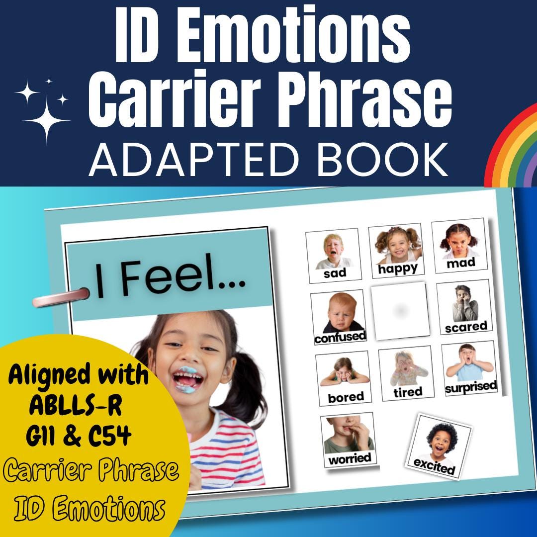 Label Using Carrier Phrase | Label & Identify Emotions or Feelings ...