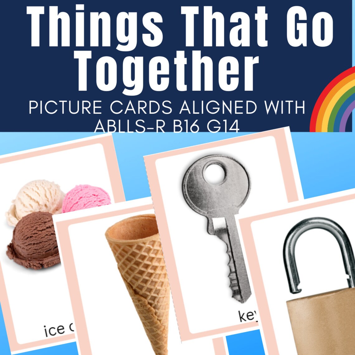 Early Learner Skills Autism Ablls-r Aligned Picture Card Bundle - Etsy