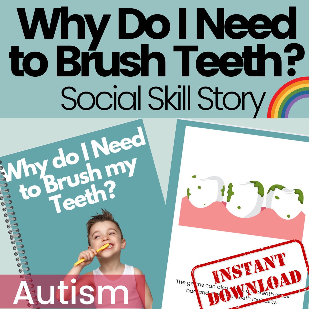 Why Do I Need to Brush My Teeth Autism Social Skill Story About ...