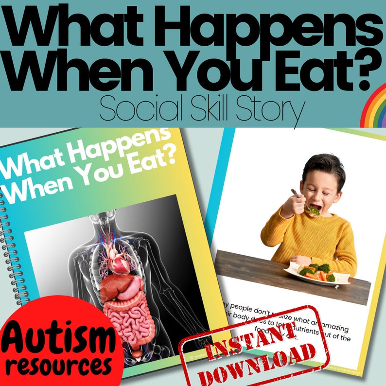 What Happens When You Eat Social Skills Story About Digestion - Etsy