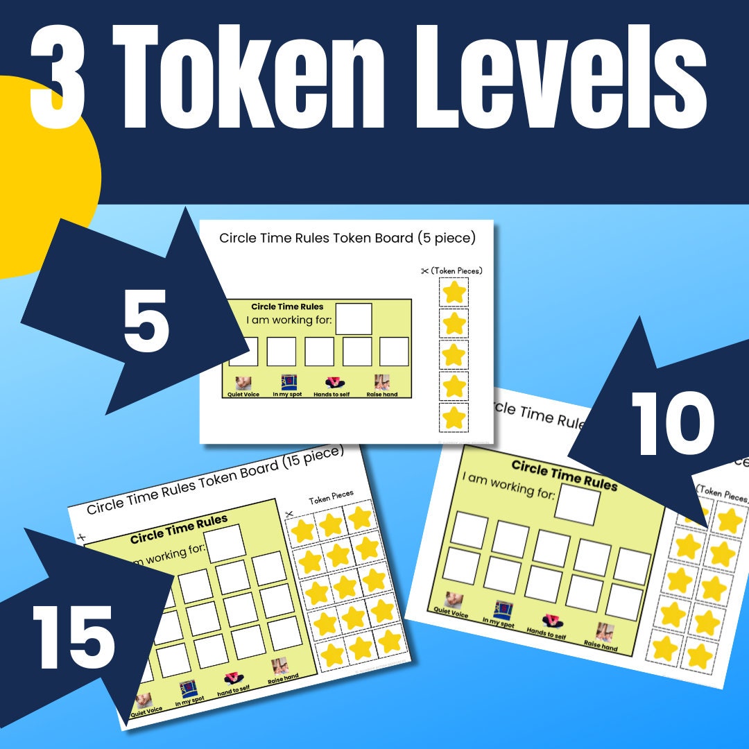 Circle Time Token Economy Boards Autism Positive Behavioral Support ...