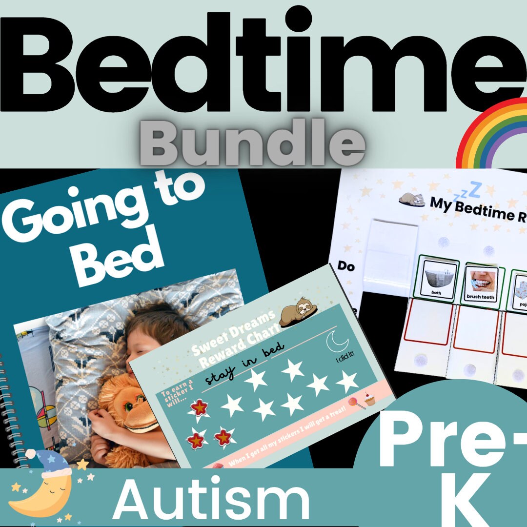 Preschool Bedtime Bundle Social Story Night Time Visual Schedule ...