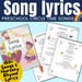 Circle Time Song Visual Supports Bundle Preschool Music Request Cards ...