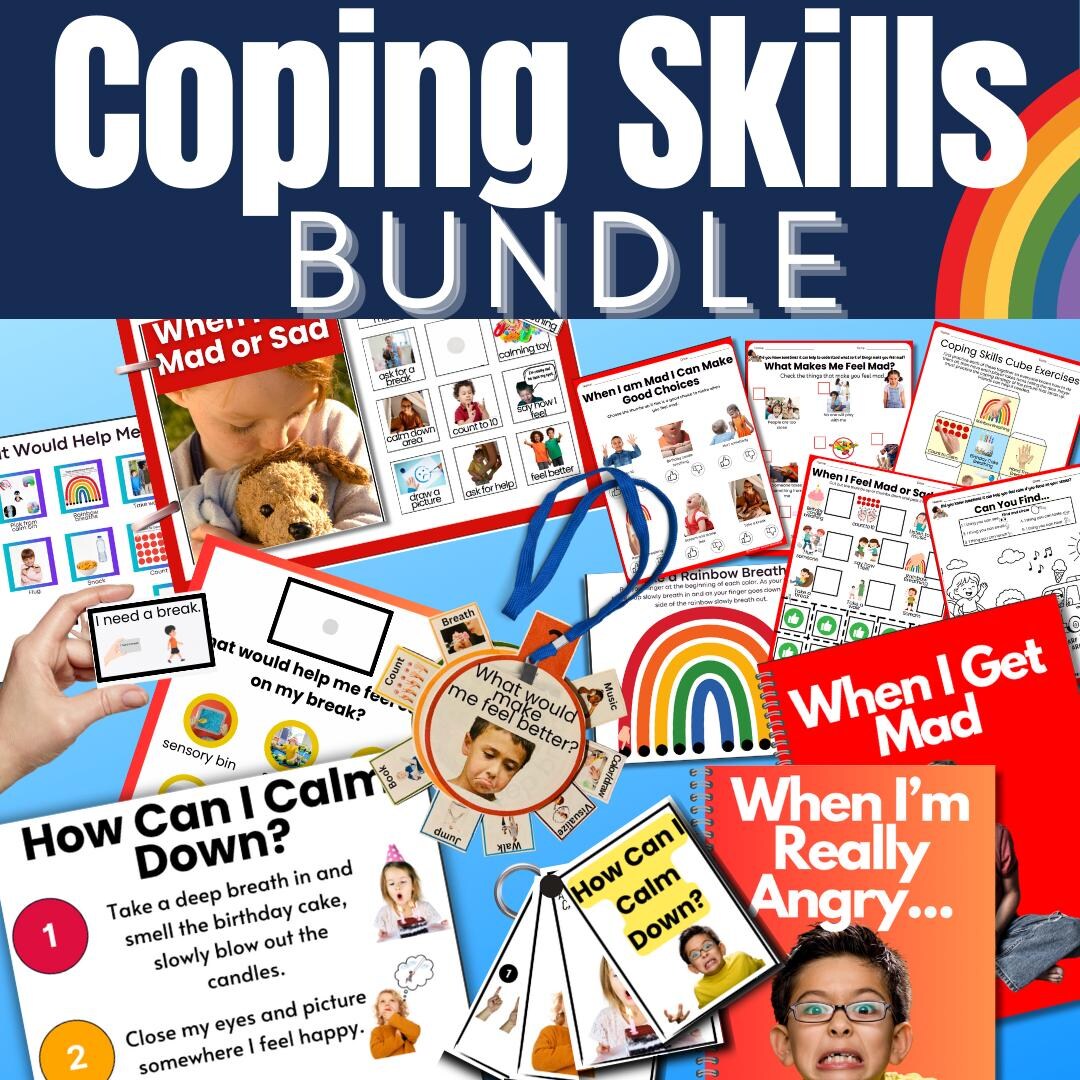 Coping Skills Bundle for Autistic Children – Calm Down & Emotional ...