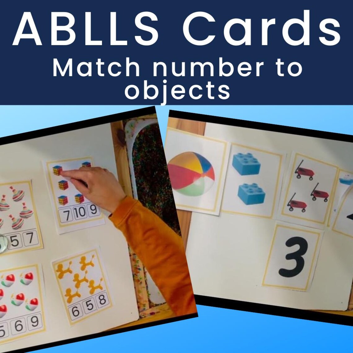 Counting 1-10 Bundle Aligned With ABLLS R8 Match Number to Amount of ...