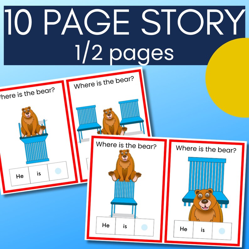 Where is Bear Preposition Interactive Book Adapted Book for Autism ...