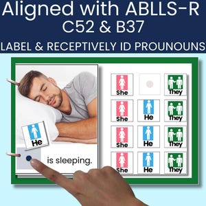 Pronouns They He & She Adapted Book Align W ABLLS-R C52 G37 Label and ...