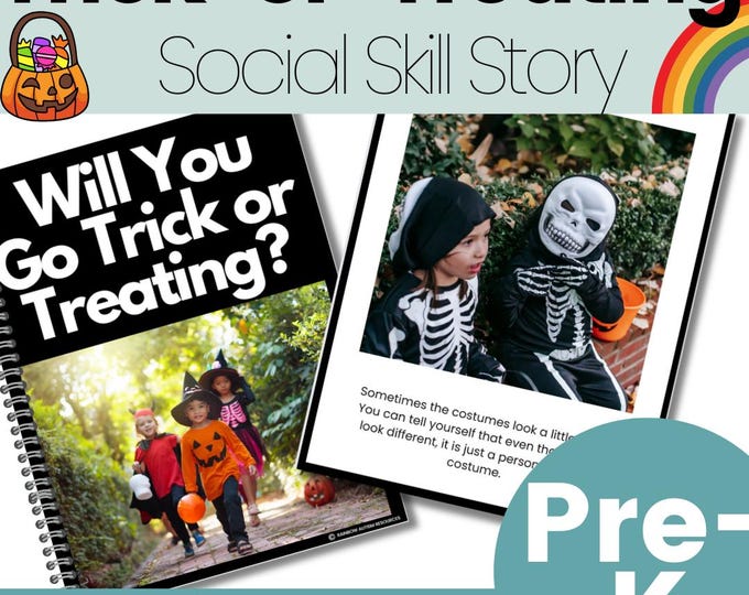 Halloween Social Story PDF, Autism Calm Corner Tool, Toddler Emotions ...