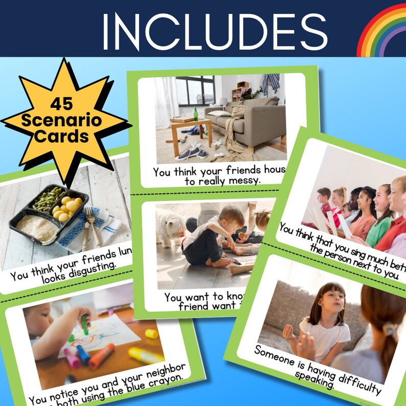 Autism Social Skills Game: Think or Say It - SEL - Etsy