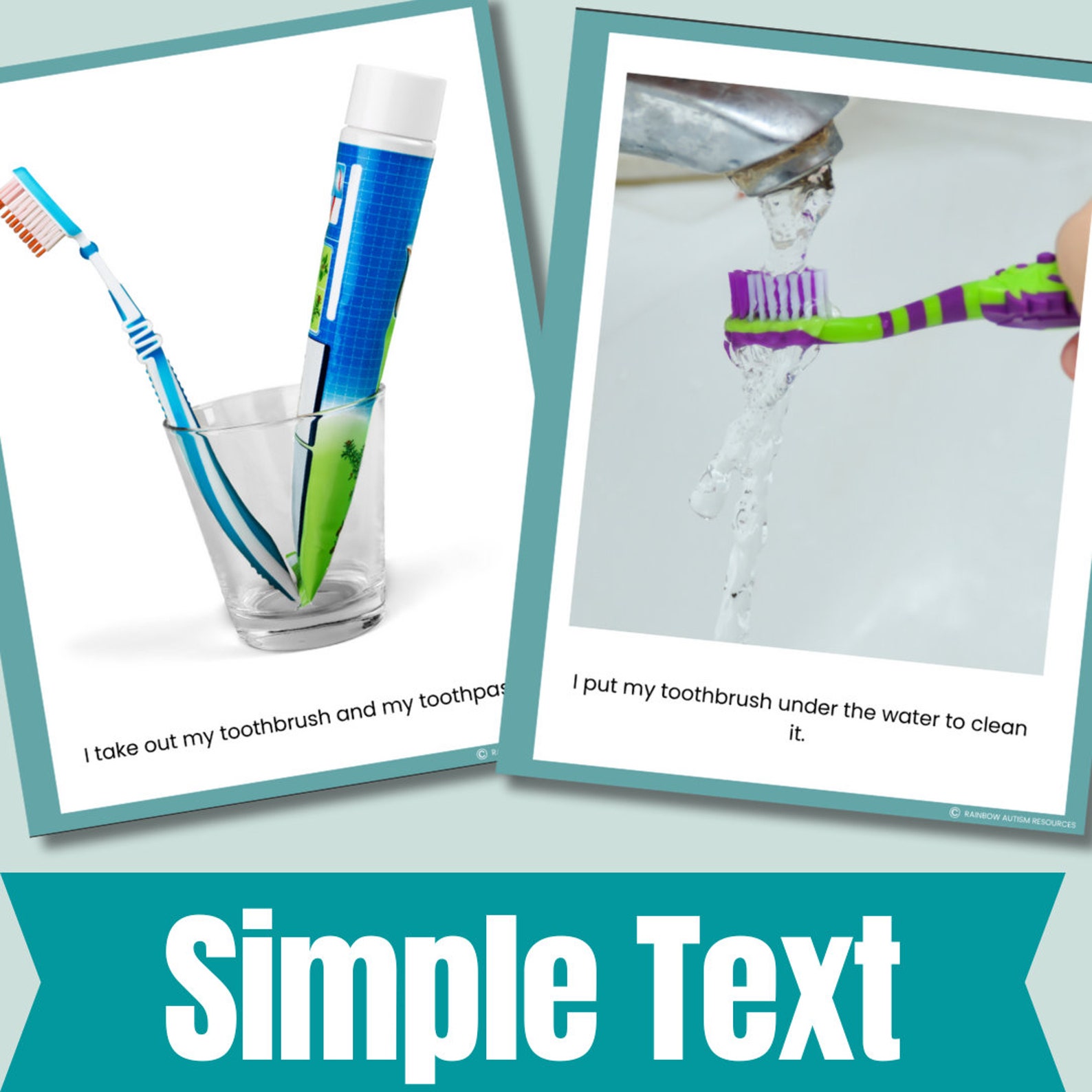 How Do I Brush My Teeth Autism Social Skill Story About Toothbrushing ...