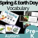 Spring & Earth Day Vocabulary Cards, Traceable Print Cards, and Mini ...