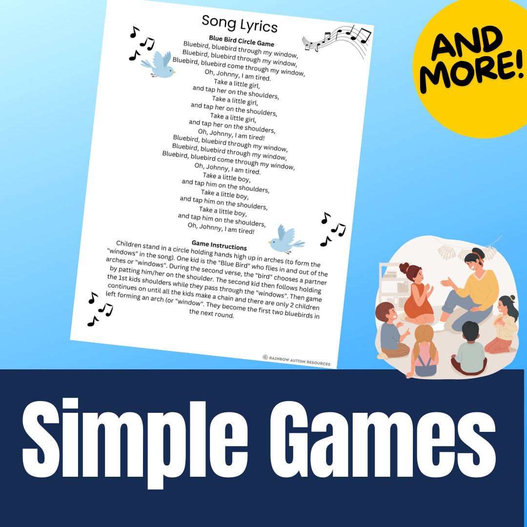 Song Lyrics to 150 Preschool Learning Songs for Circle Time Fun - Etsy