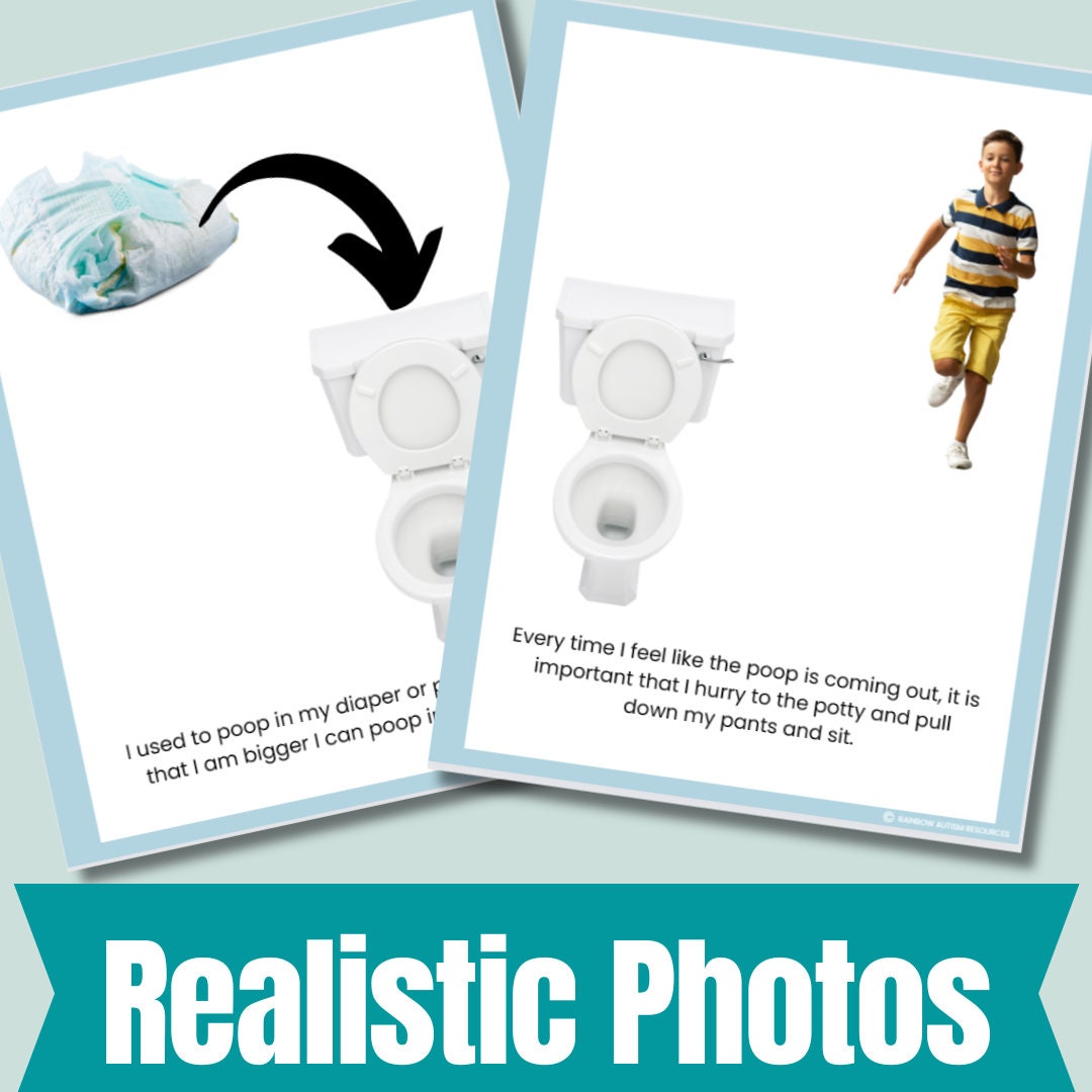 Poop in Potty Toilet Training Autism Social Skill Story for Girls Potty ...