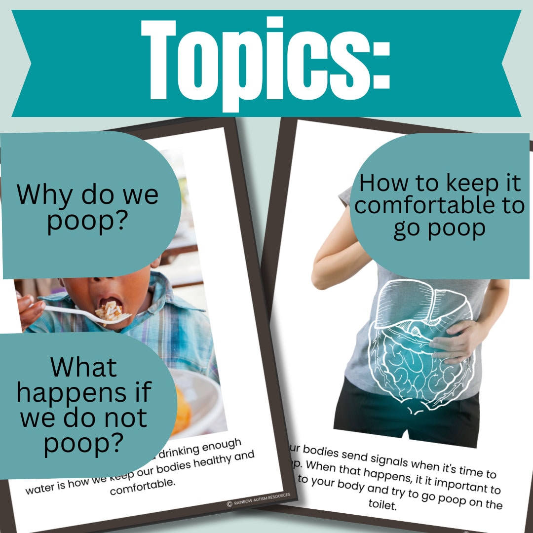 Why Do I Need to Poop Autism Social Story for Stool Withholding Fear of ...