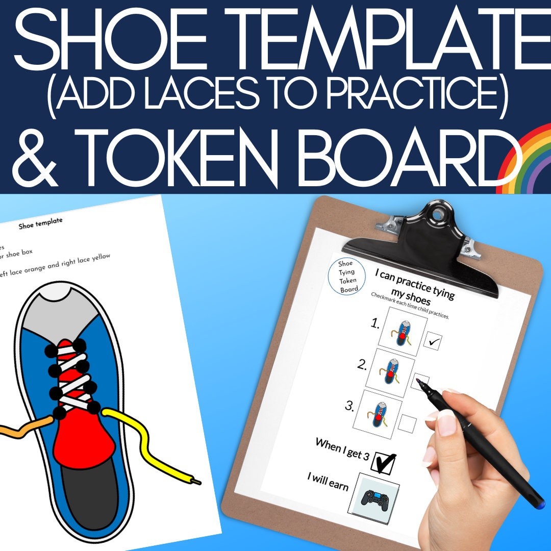 Teaching Shoe Tying Autism Visuals to Teach Children to Tie Shoes - Etsy
