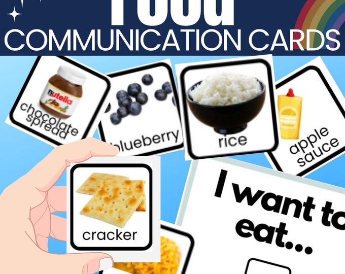 183 FOOD CARDS | Food Choice Boards | Food Pics | Visual Aid Schedule ...