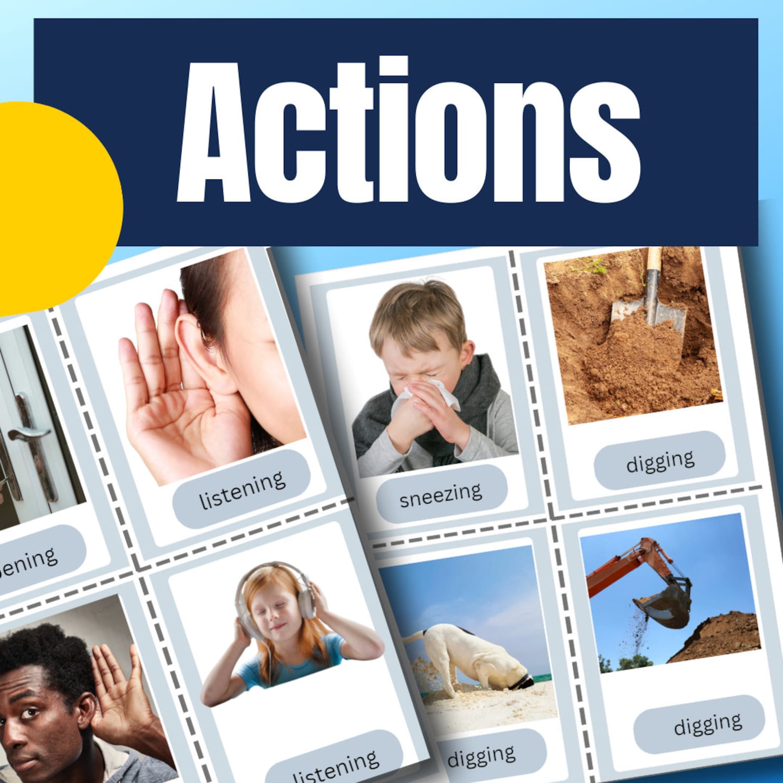 Early Language Skills Autism Ablls-r Aligned Speech Therapy Picture ...