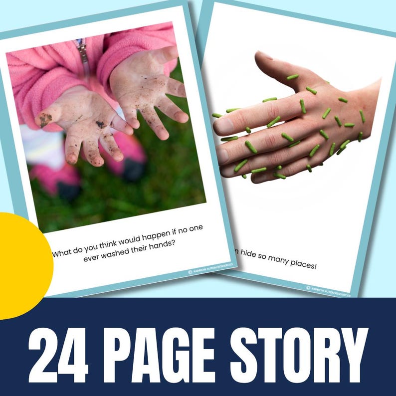 Washing Hands Social Story to Encourage Handwashing Printable Download ...