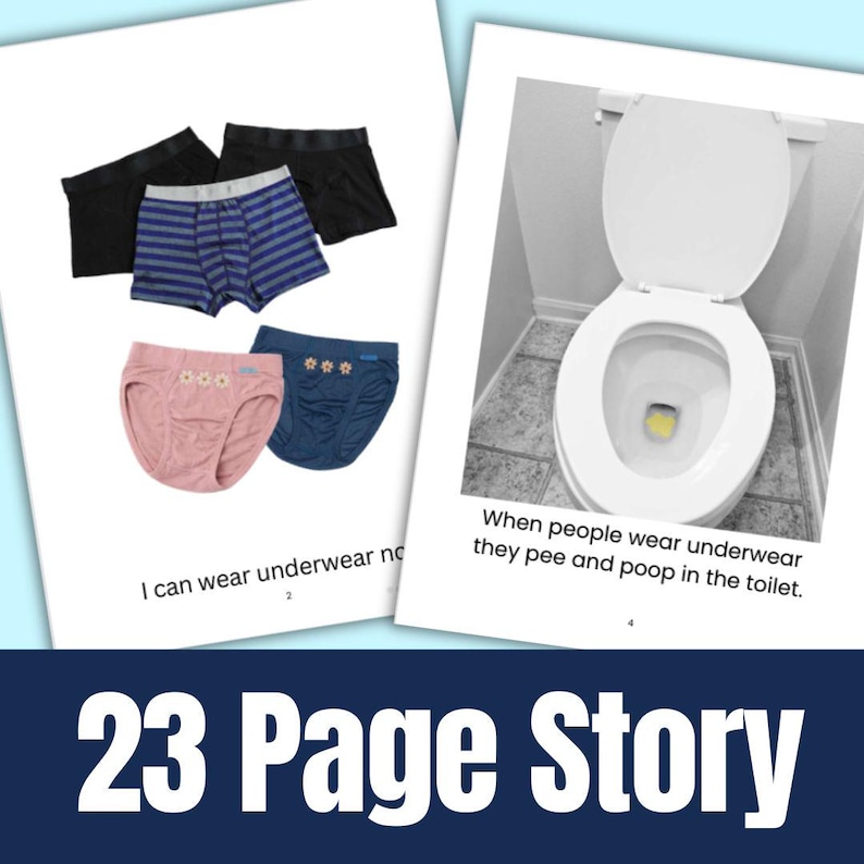Autism Potty Training Social Story Toilet Training & Bathroom Life ...