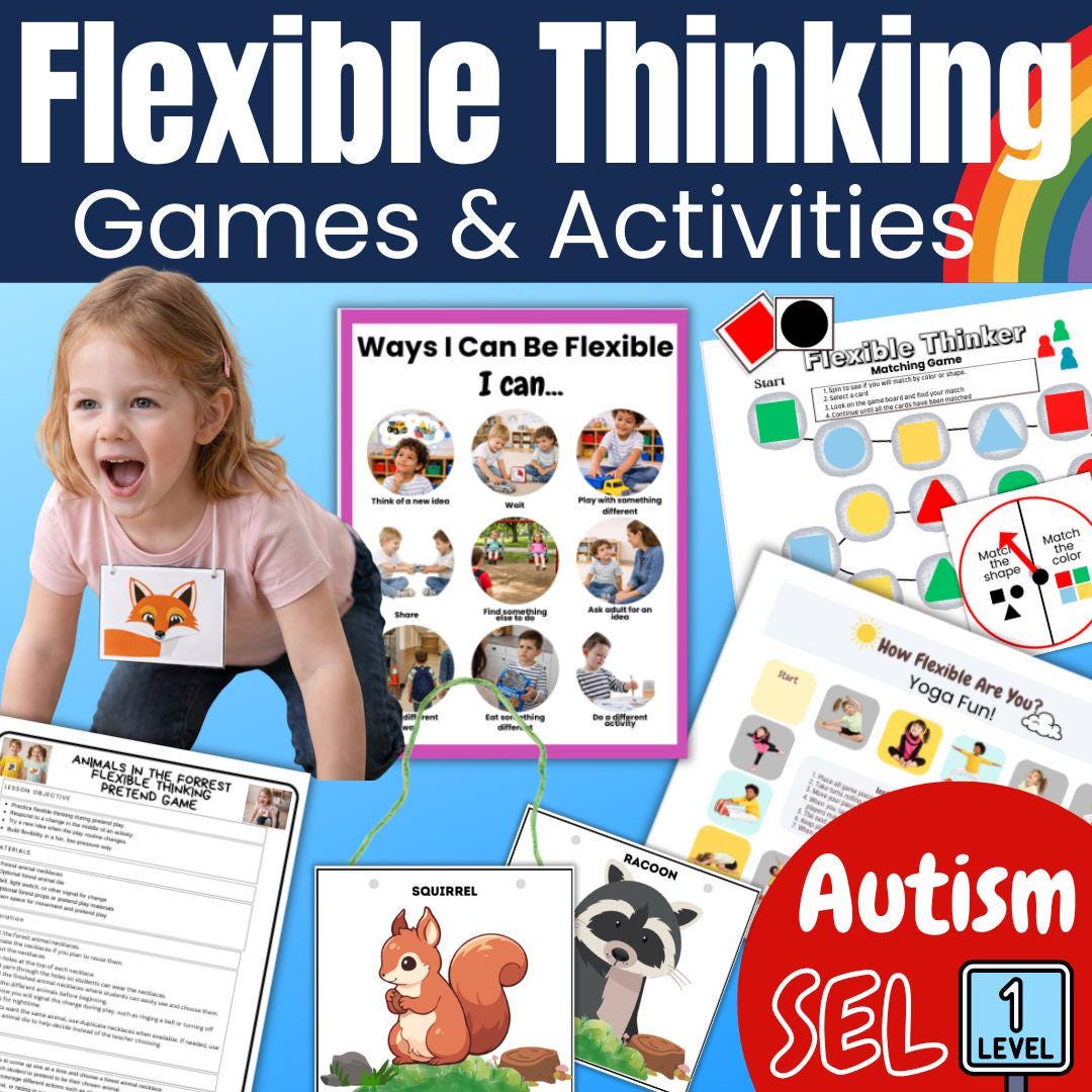 Flexible Thinking Games Activities Autism Social Skills Coping With ...