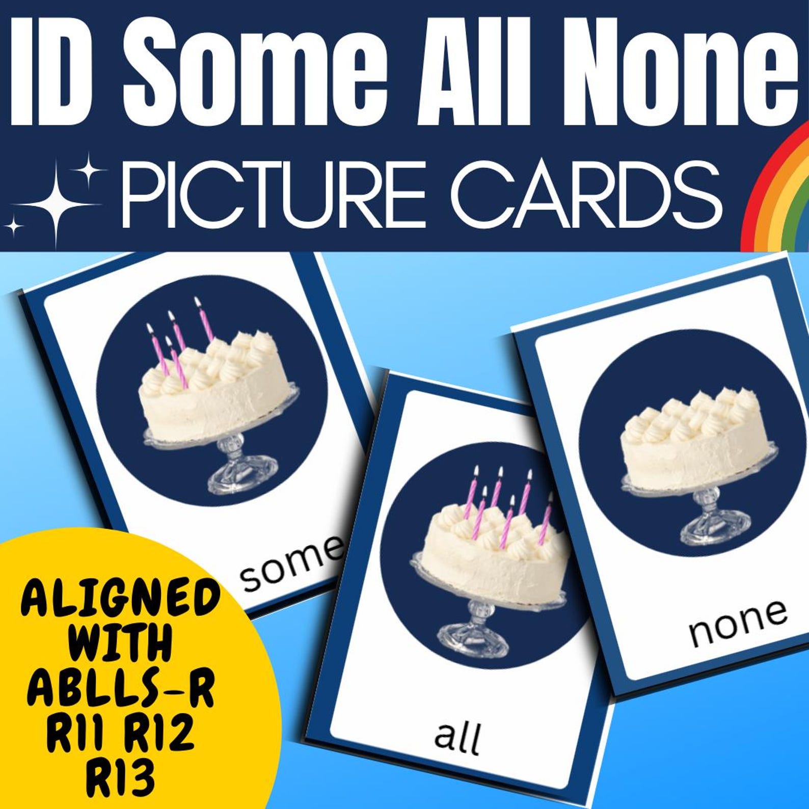 ID Some None All Printable Flashcards Aligned With ABLLS-R R11, R12 ...