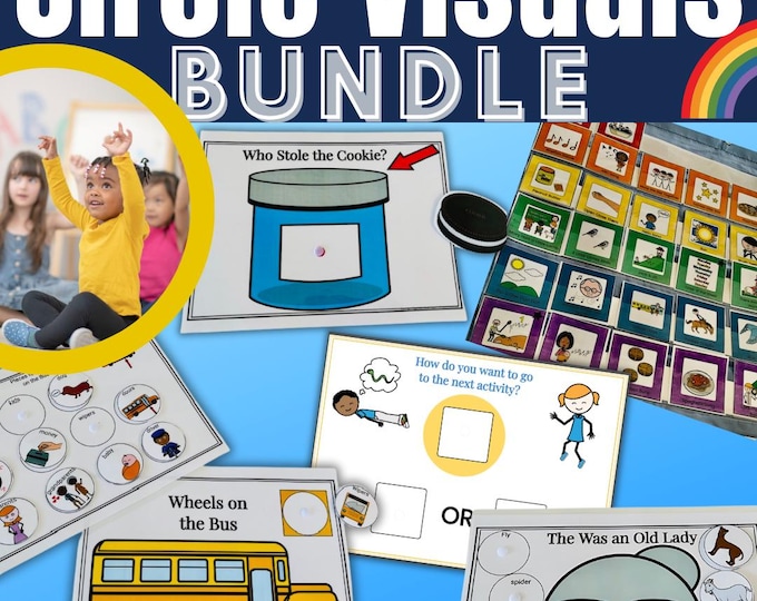 Printable Circle Time Song Choice Cards: Preschool & Toddler Visuals ...