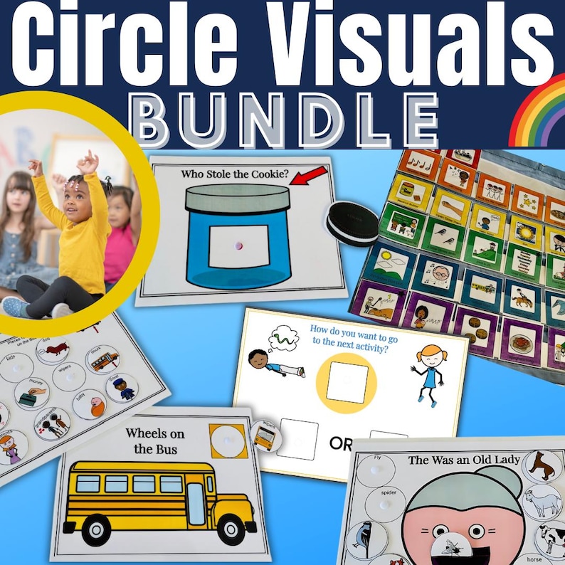 Circle Time Song Visual Supports Bundle Preschool Music Request Cards ...