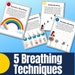 Breathing Exercises Poster Set 5 Breathing Techniques for Kids ...