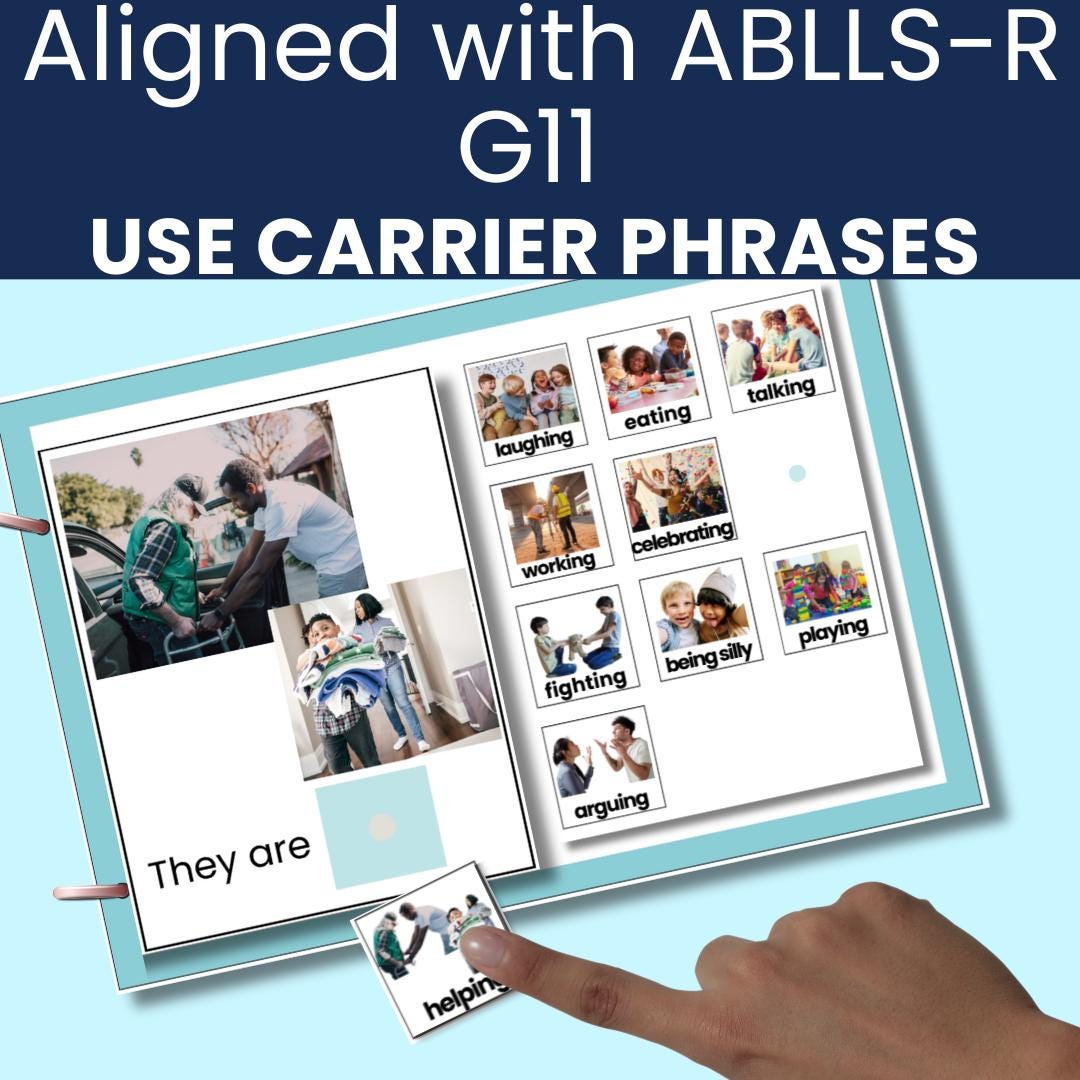 Label Using Carrier Phrase & ID Label Social Interactions Adapted Book ...