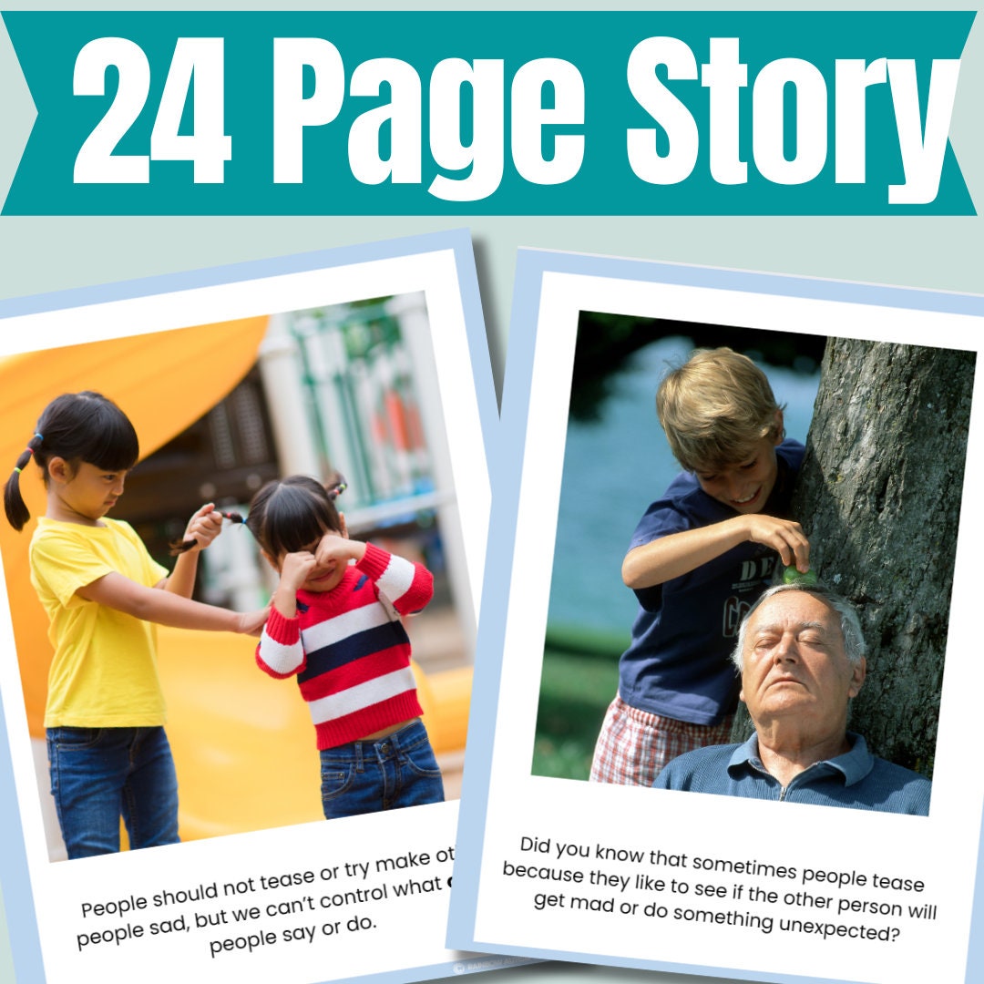 Ignoring Teasing Bundle Autism Social Skill Story & Token Board Reward ...