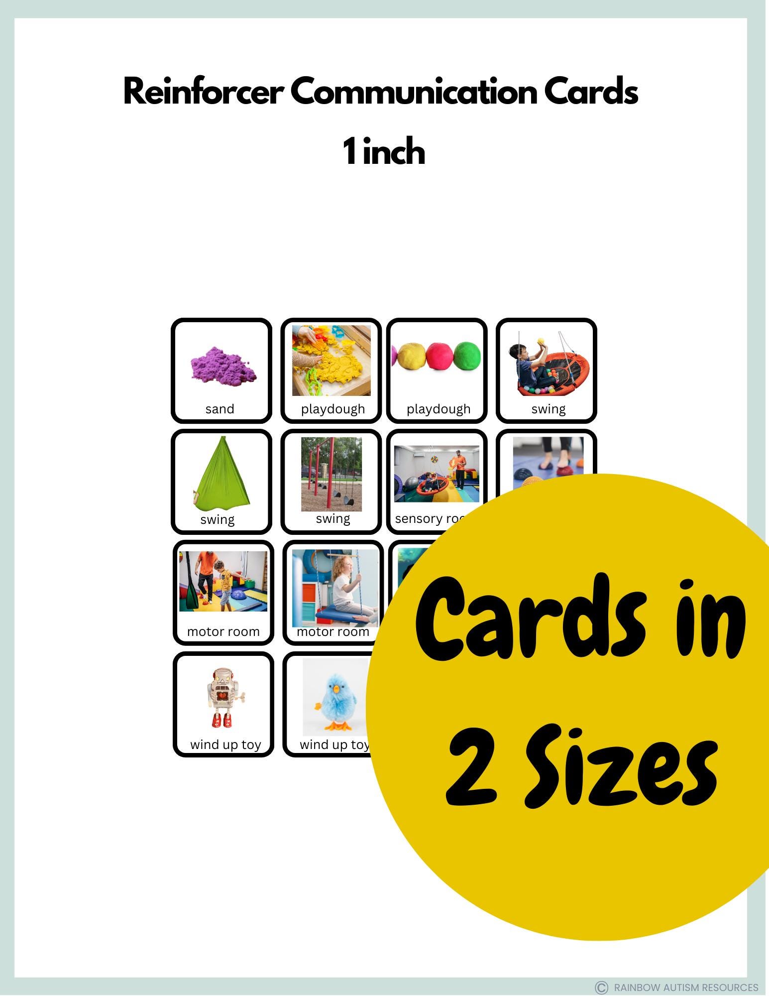 Reward Reinforcer PECS Style Communication Cards | First Then Board ...