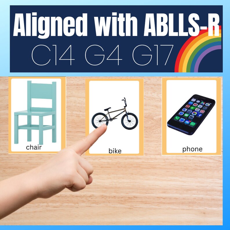 Common Object Picture Cards for Speech Therapy ABA Autism ABLLS-R C14 ...