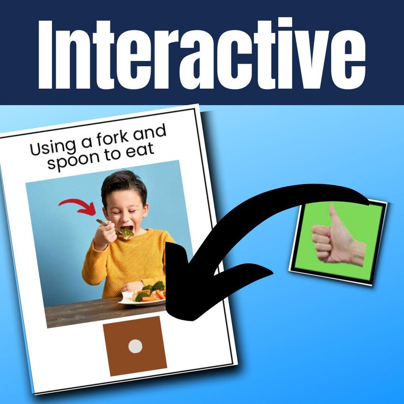 Table Manners Interactive Book Ideal for Autism Special Education ...
