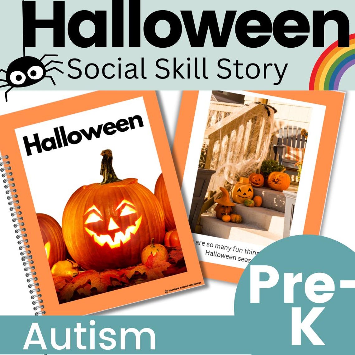 Halloween Social Skill Story for Preschool Fall & Halloween - Etsy
