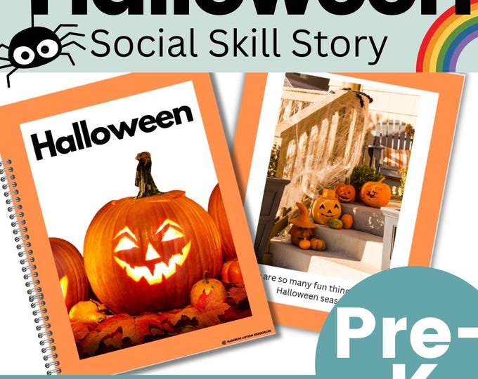 Halloween Social Story PDF, Autism Calm Corner Tool, Toddler Emotions ...