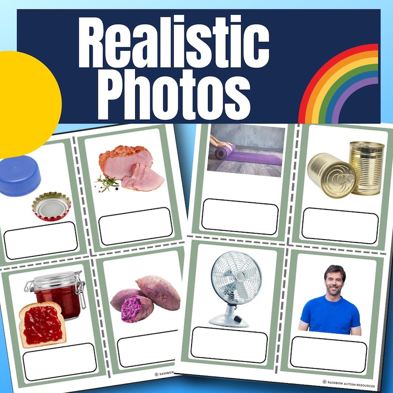 CVC Word to Picture Matching Photo Cards Aligned With ABLLS-R Q5 - Etsy