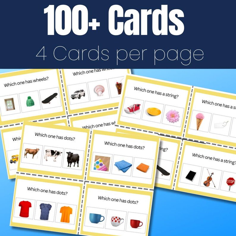 Label Item When Told Feature Printable Speech Therapy Flashcards ...