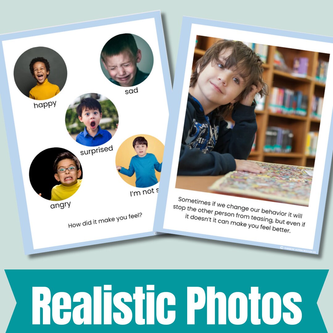Ignoring Teasing Bundle Autism Social Skill Story & Token Board Reward ...